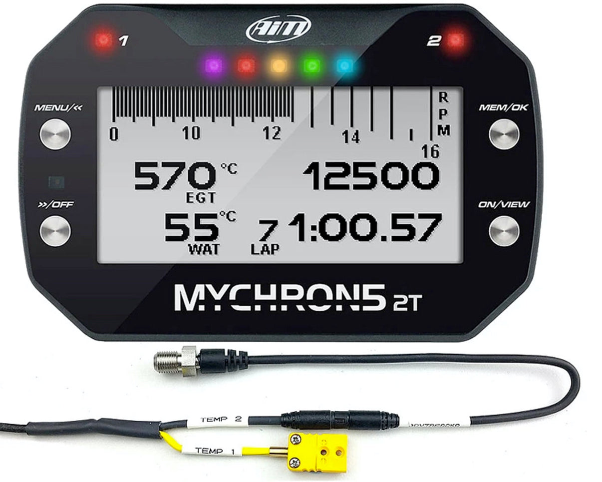 AIM Mychron 5 2T With Water Temp Sensor – Zip North