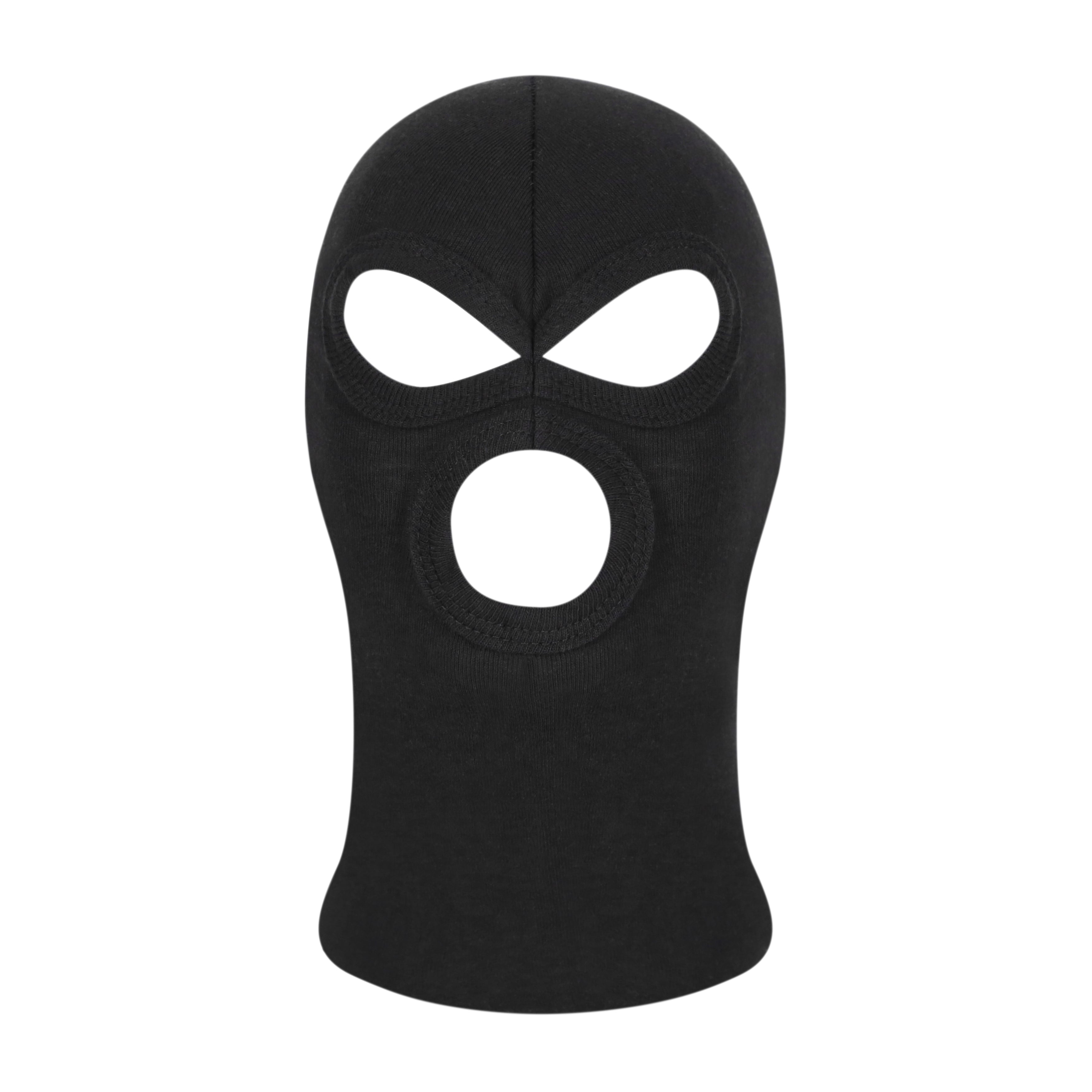 Balaclava In Black With 3 Hole - Pack Of 3 – Zip North
