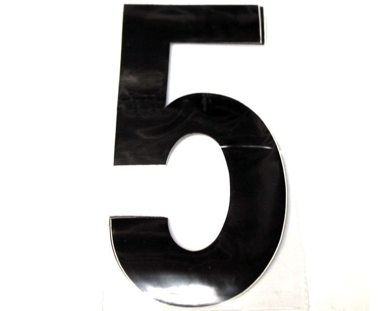 Adhesive Number 5 Black Pkt 4 – Zip North