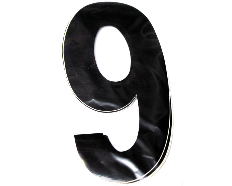 Adhesive Number 9 Black Pkt 4 – Zip North