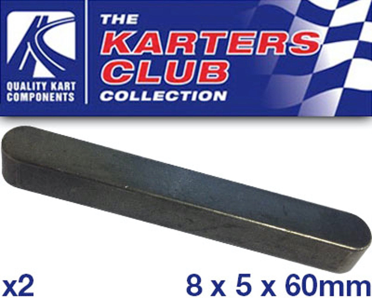 Axle Key 8 X 5 X 60mm X 2 – Zip North