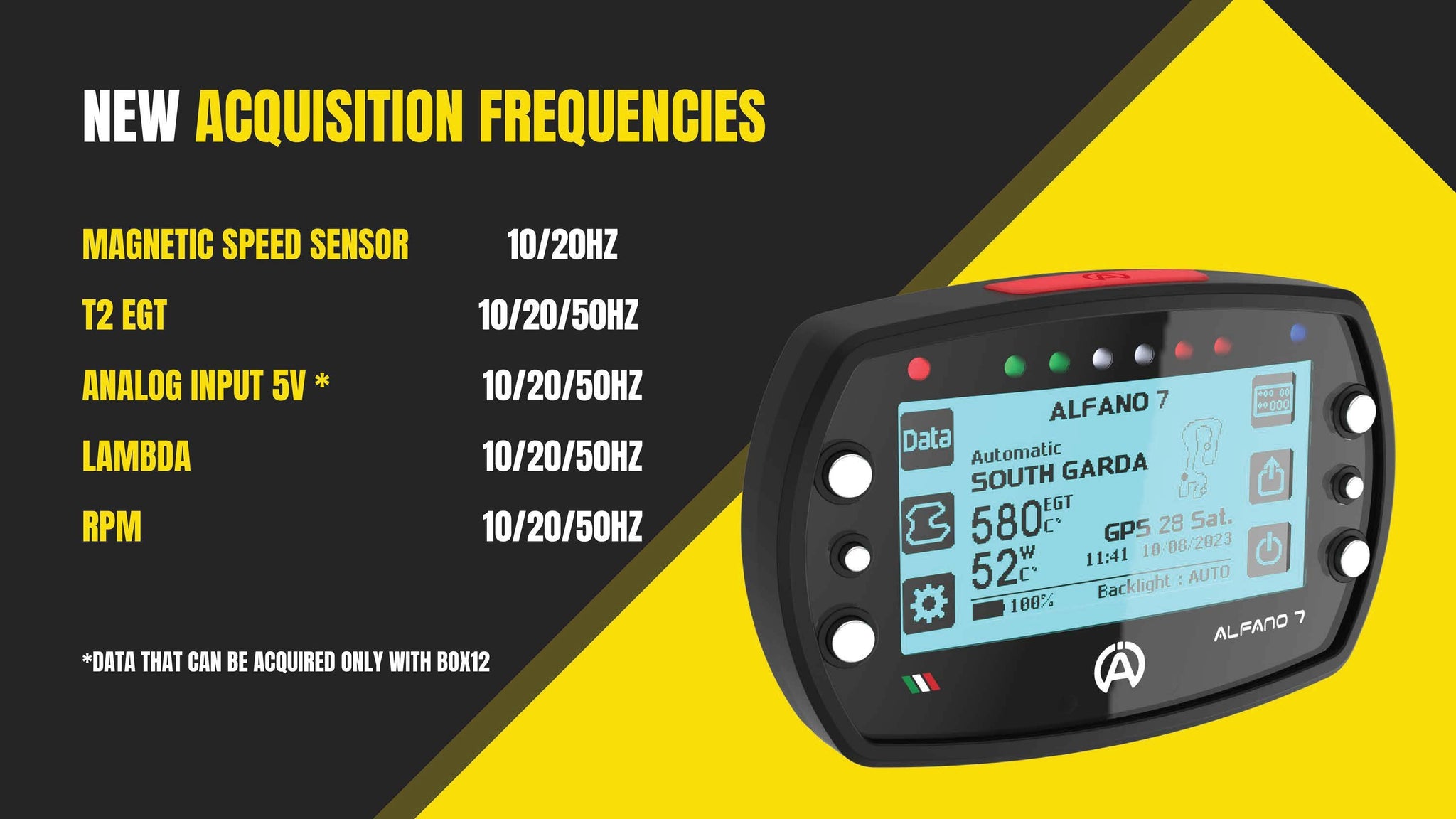 Alfano 7 Karting GPS and Data Logging Unit – Zip North